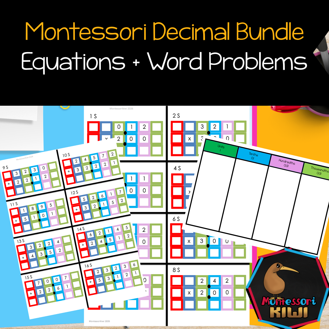 Montessori Decimal Bundle – montessorikiwi