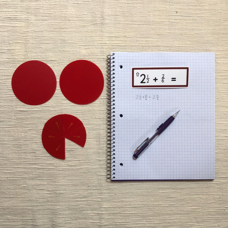 Step-by-Step: Adding Fractions Using Montessori Fraction Materials ...