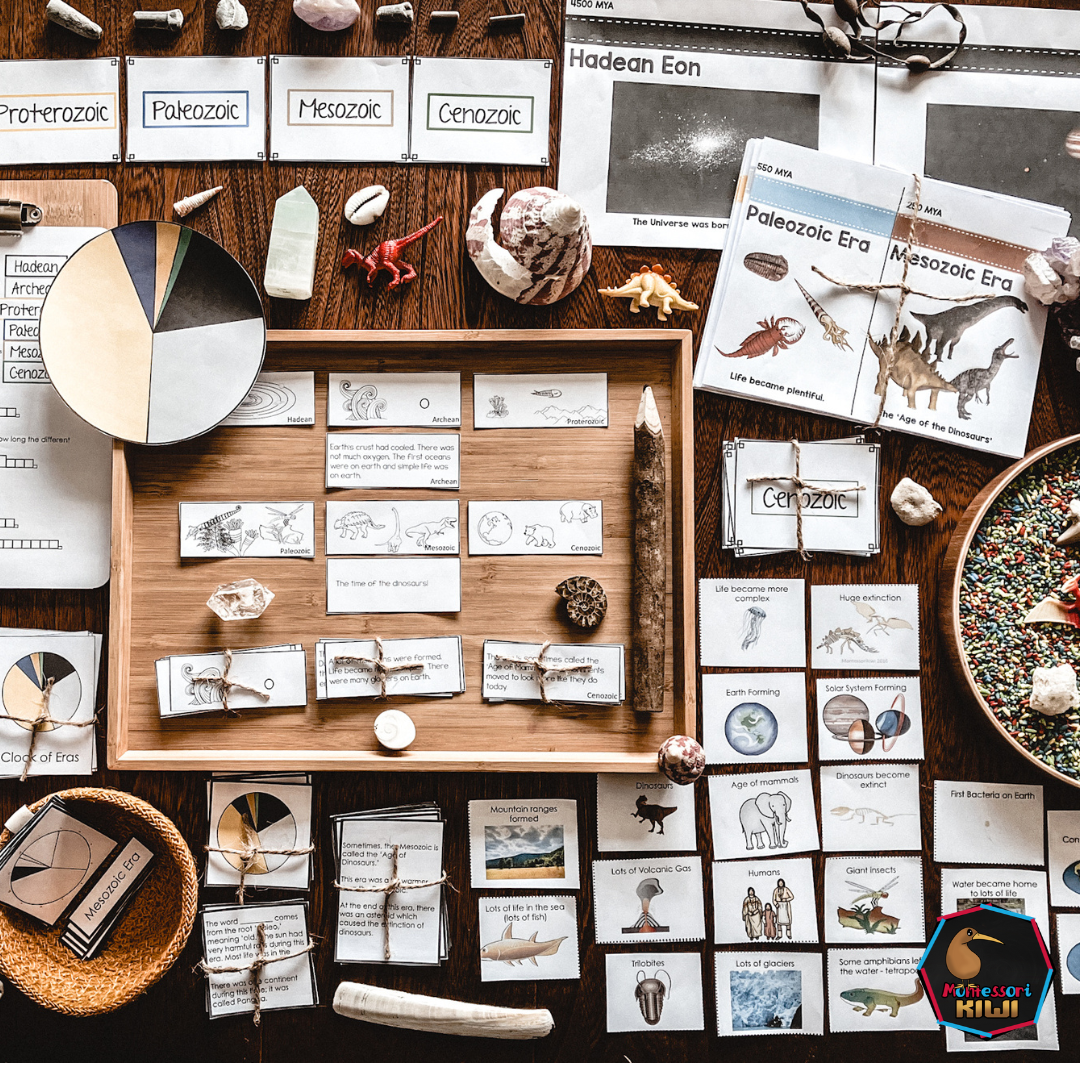 Montessori Clock of Eras Bundle (Timeline of Life & Earth History ...