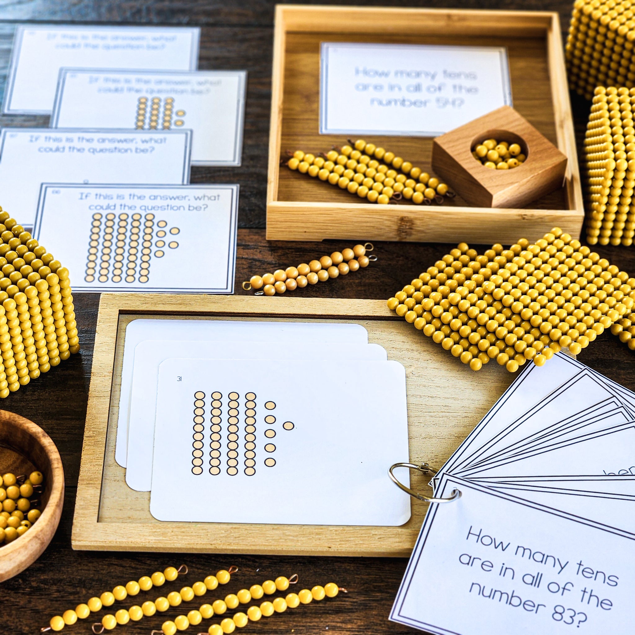 Montessori Place Value Command Cards | Golden Bead Math – montessorikiwi