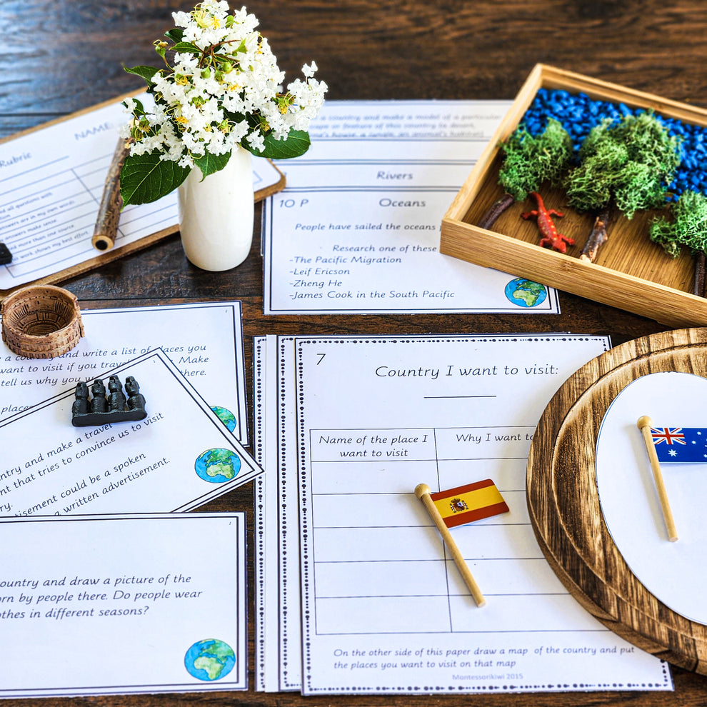 Montessori Cultural Geography Research Projects | Cosmic Education Act ...