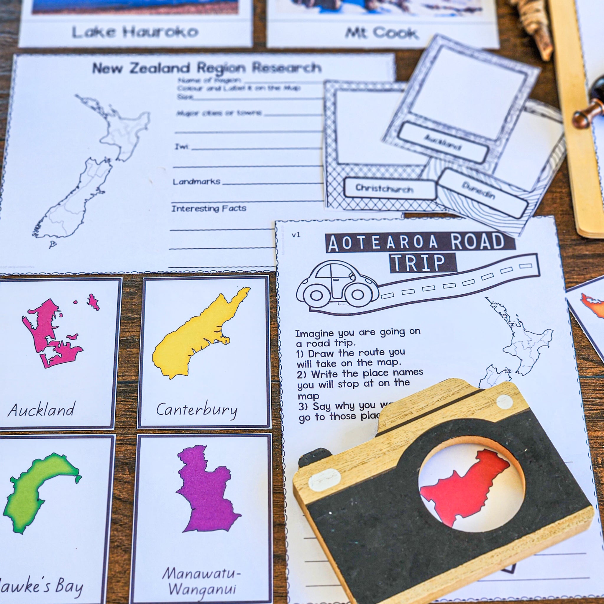 NZ New Zealand Mapping Activities – montessorikiwi