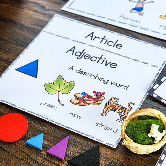 Montessori Grammar Parts of Speech Posters (literacy) – montessorikiwi