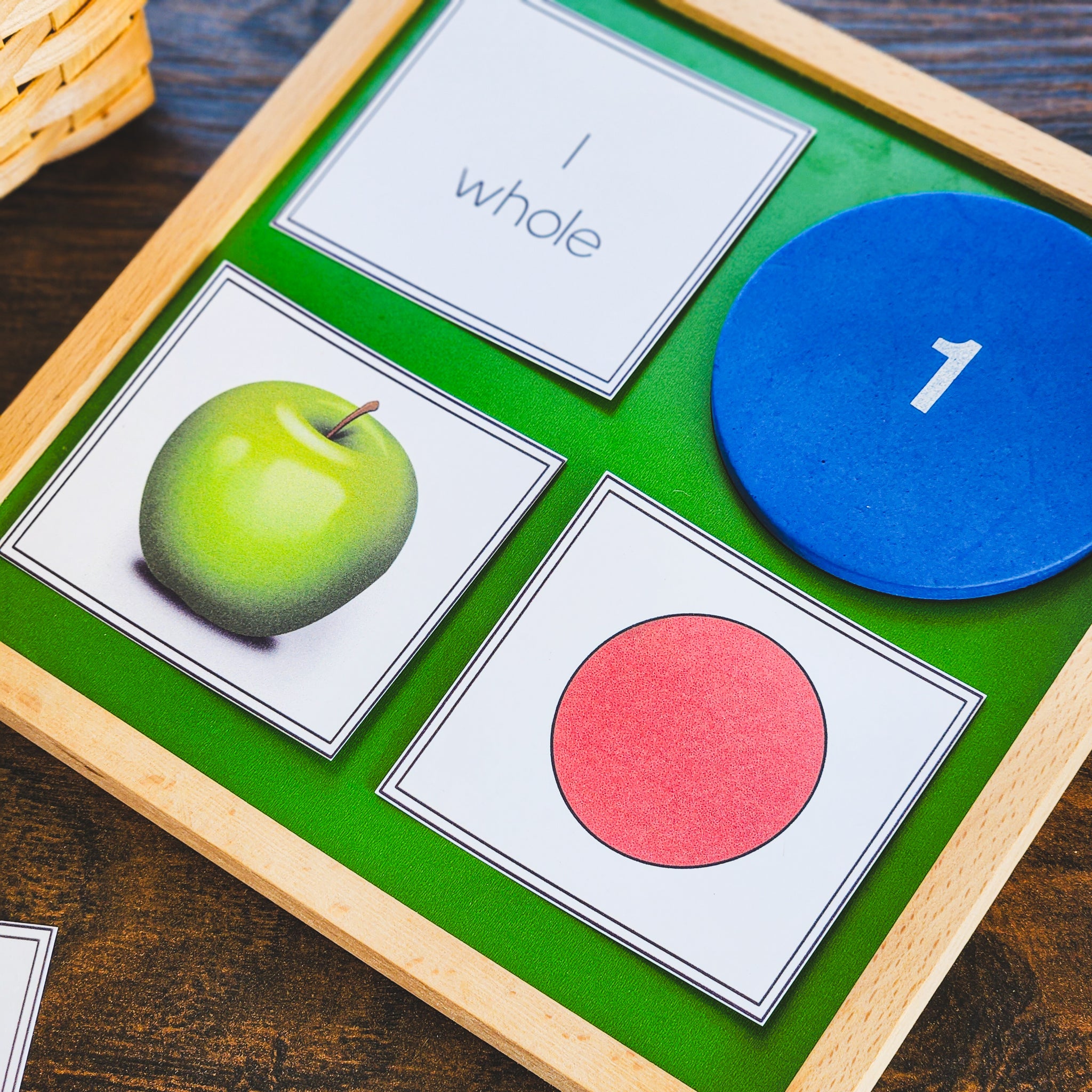 Fraction identification and sorting – montessorikiwi