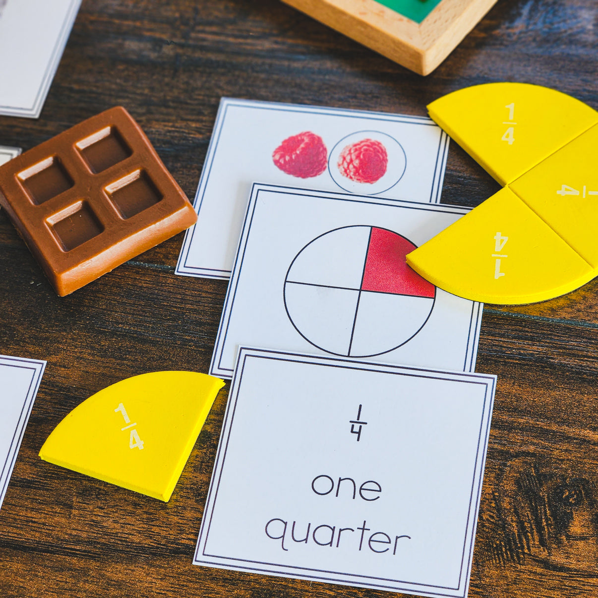 Fraction identification and sorting – montessorikiwi