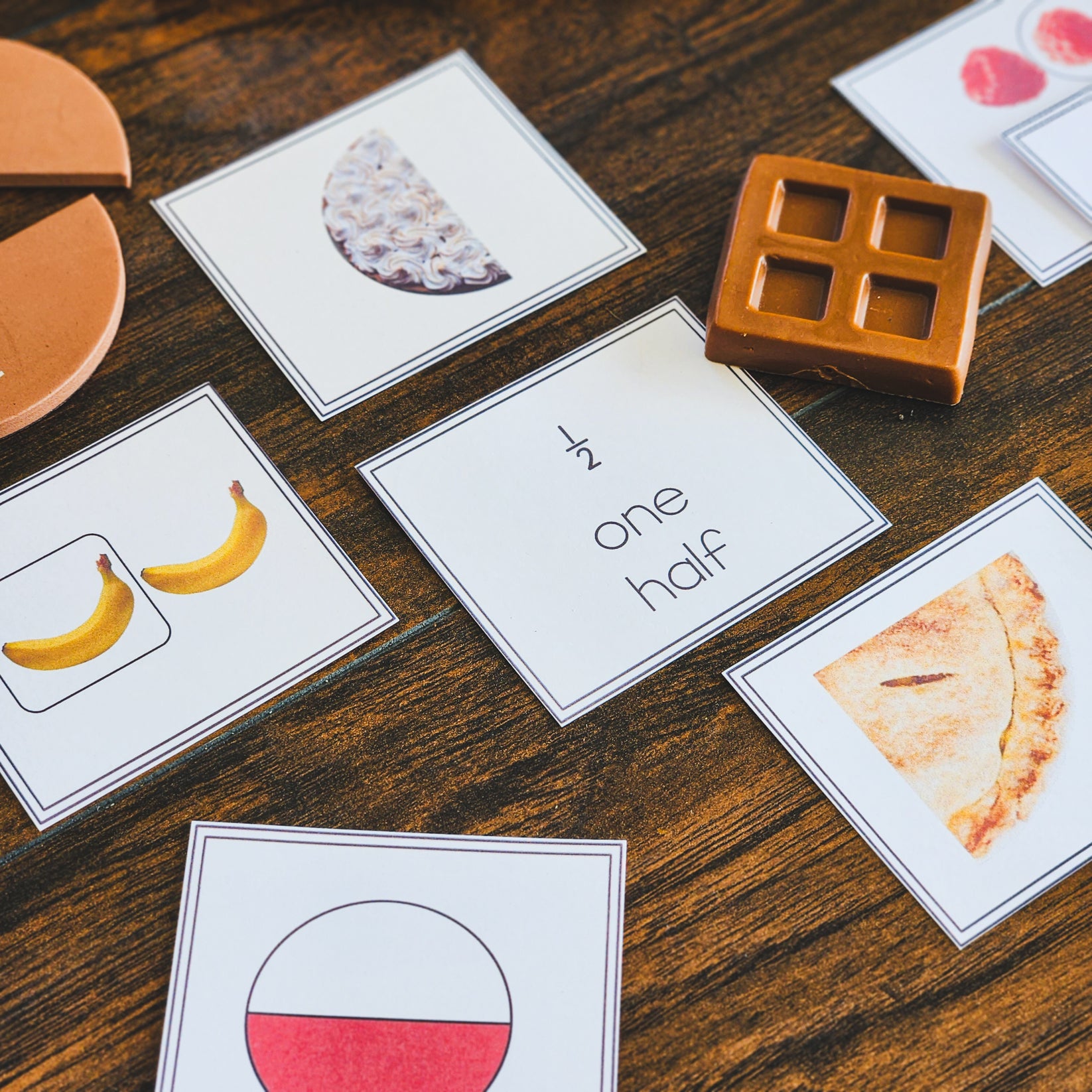 Fraction identification and sorting – montessorikiwi