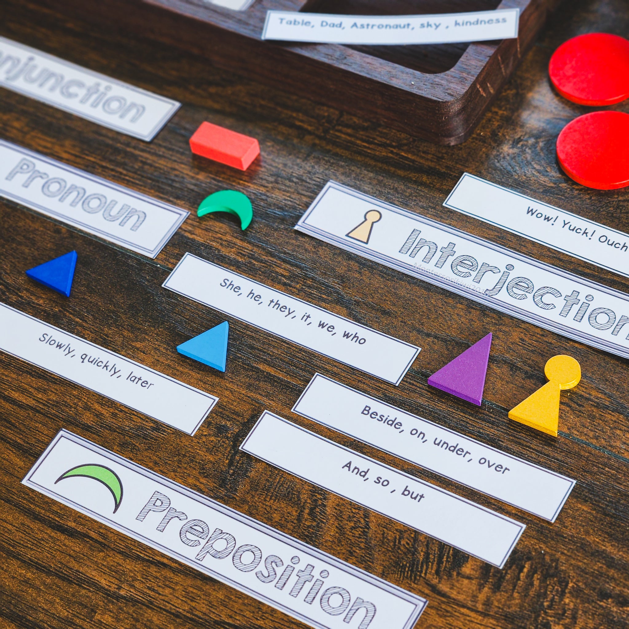 Montessori Grammar Interactive Notebook | Parts of Speech – montessorikiwi