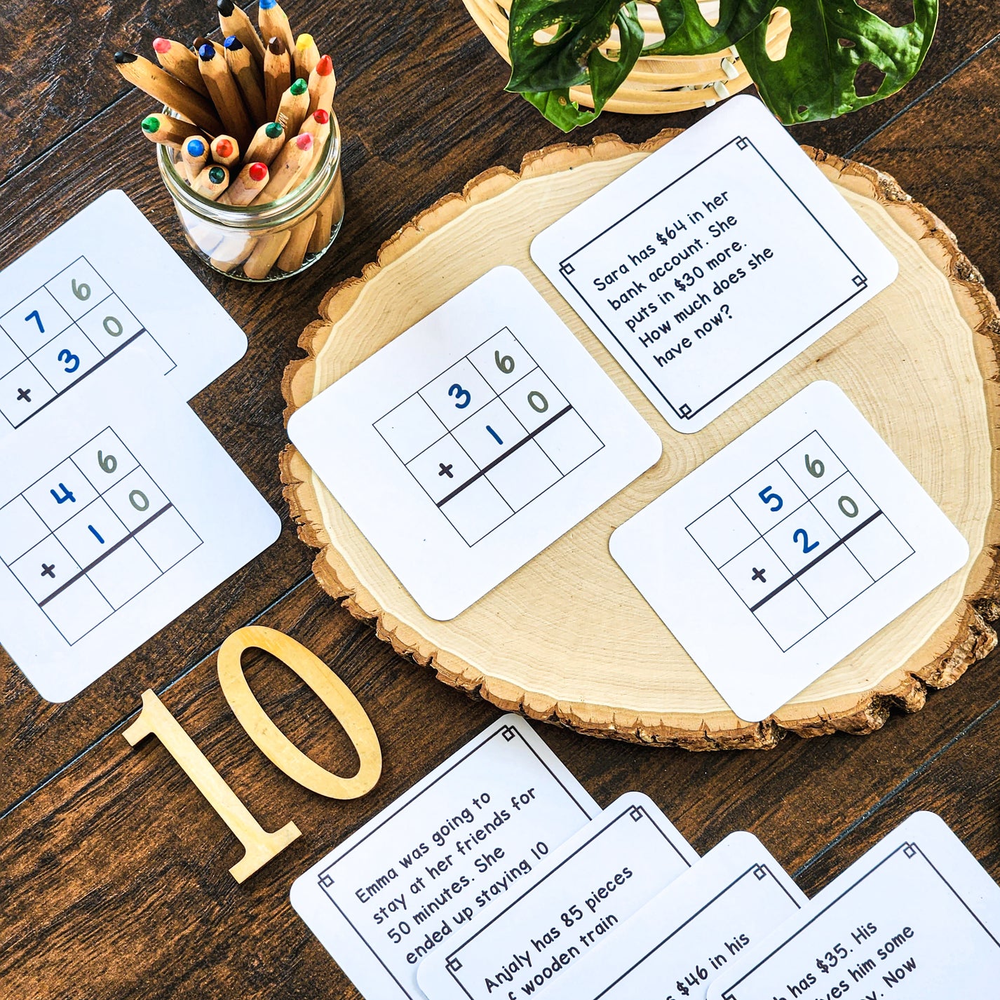 Montessori math: Adding with 10s Golden Beads and Stamp Game ...