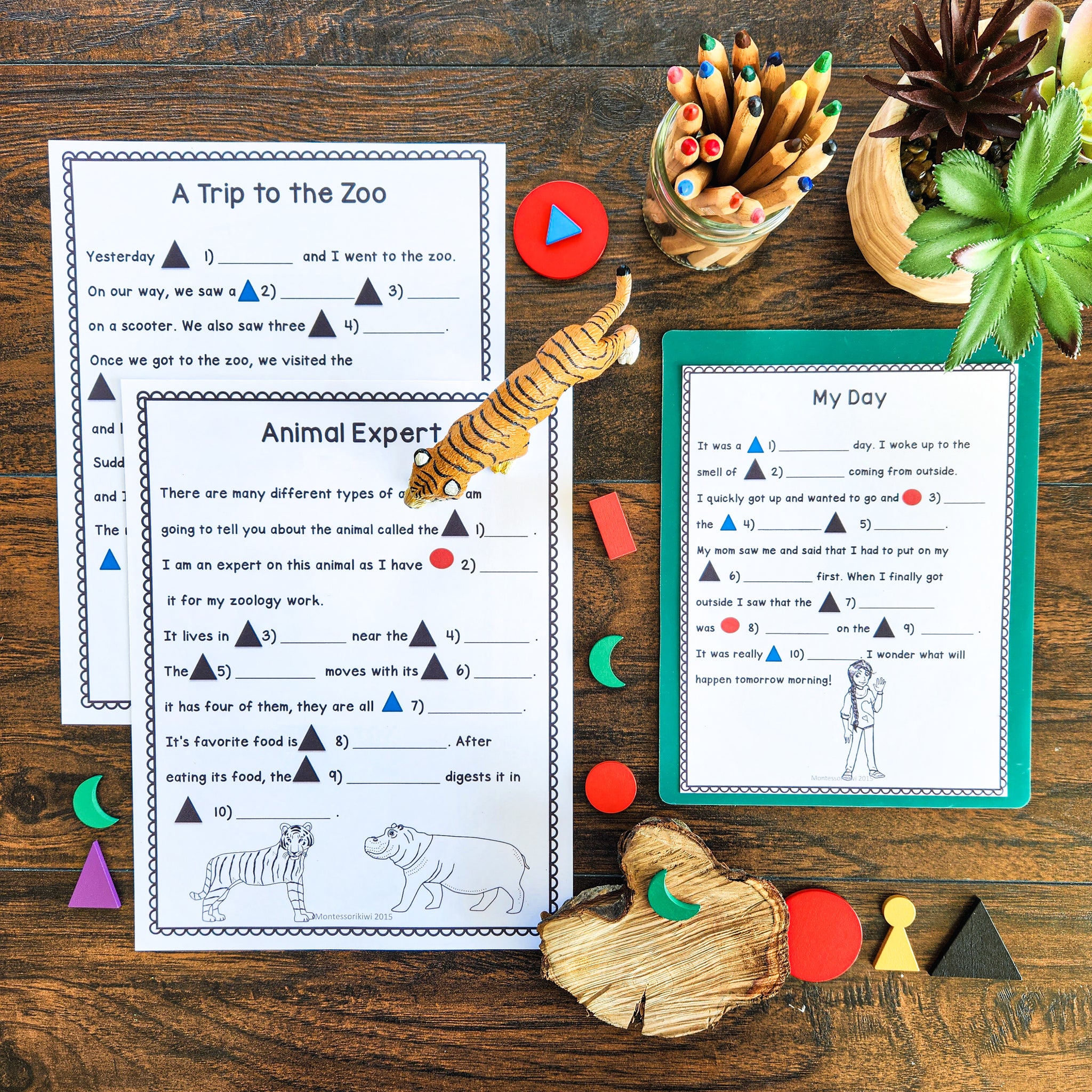 Montessori grammar activity set 1 (literacy) – montessorikiwi