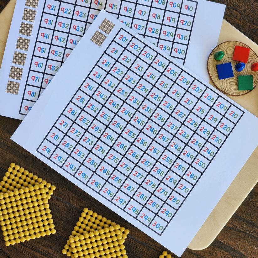 Hundreds Boards Charts - FREE – montessorikiwi