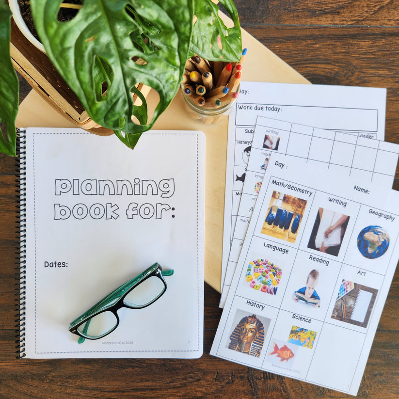 Editable Montessori Work Plans Template | Printable Weekly Planner for ...