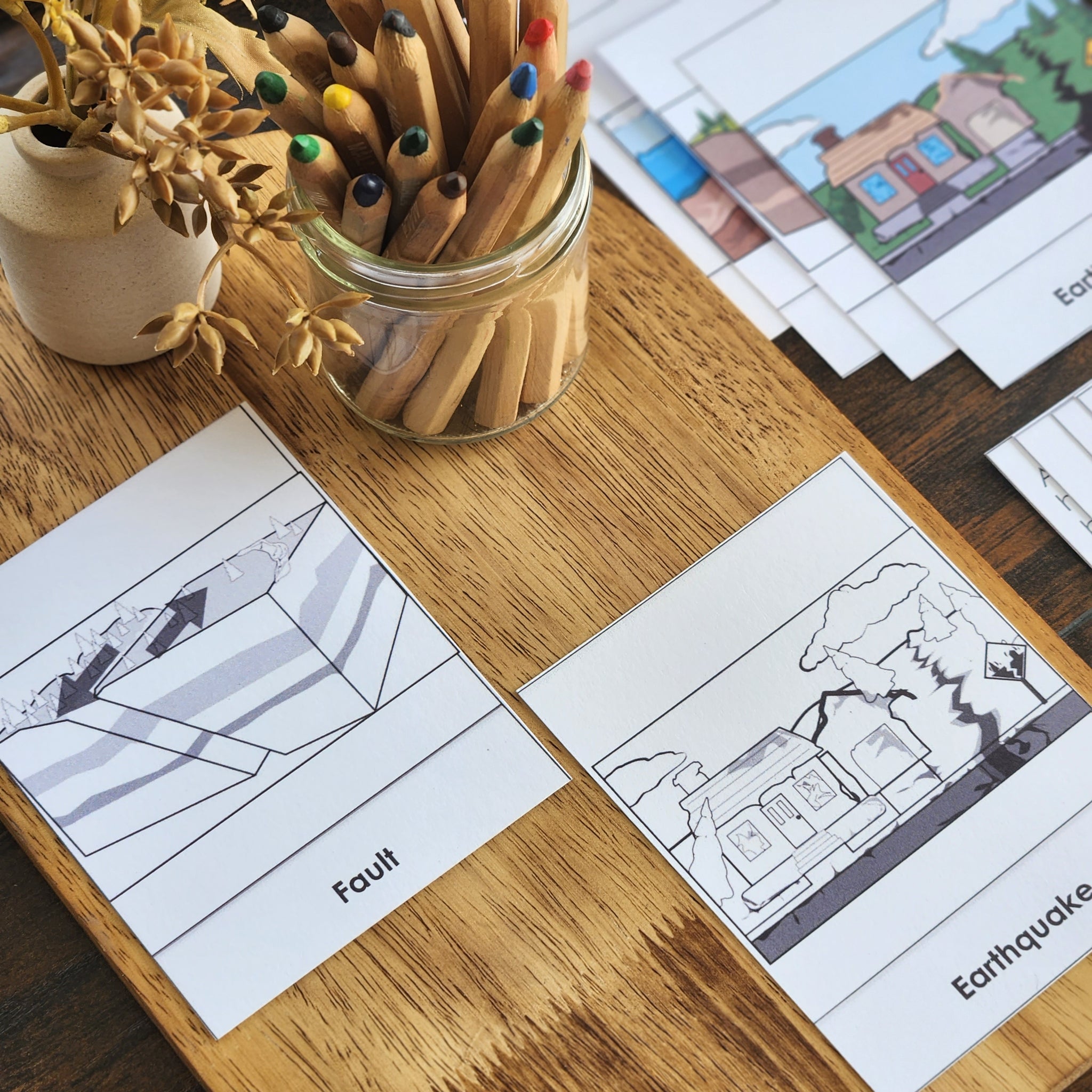 Earthquake Matching Cards (geography) (science) – montessorikiwi