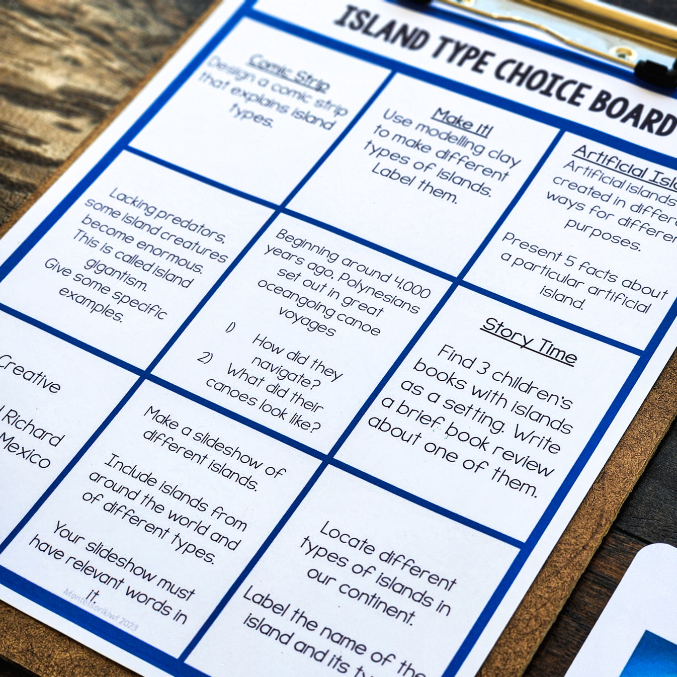 Montessori types of Islands for 9-12 year olds (geography) (science ...