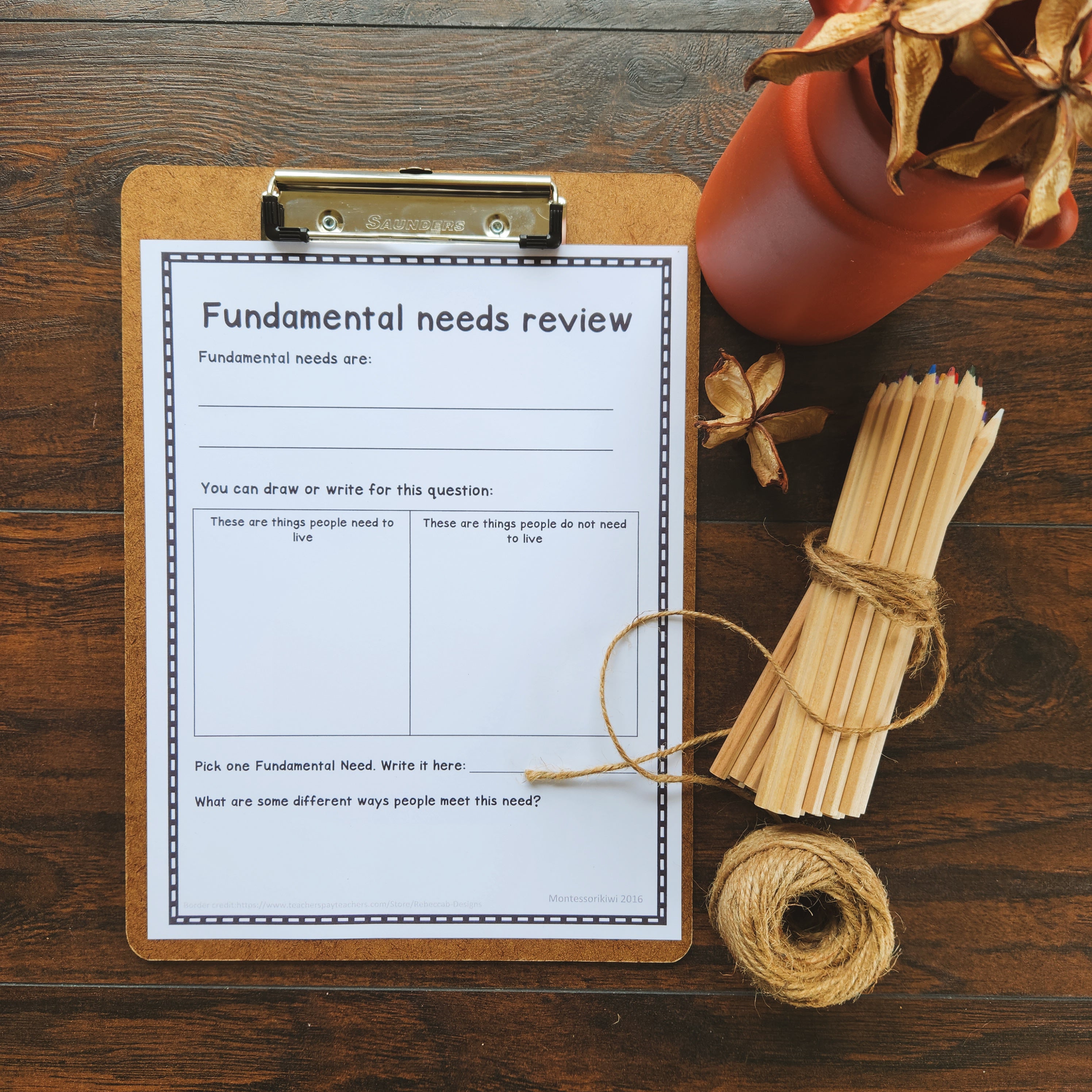 Fundamental Needs – montessorikiwi