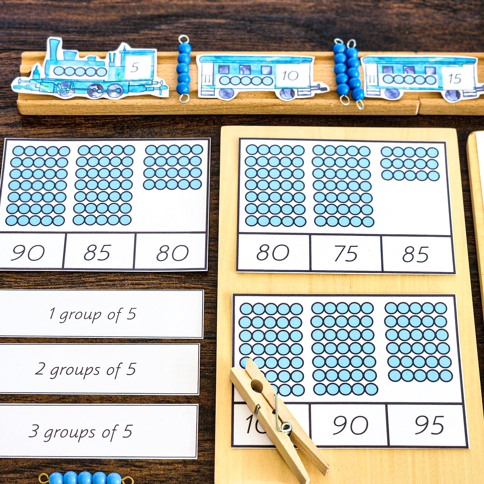 Skip Counting in 5 (Math resource) – montessorikiwi