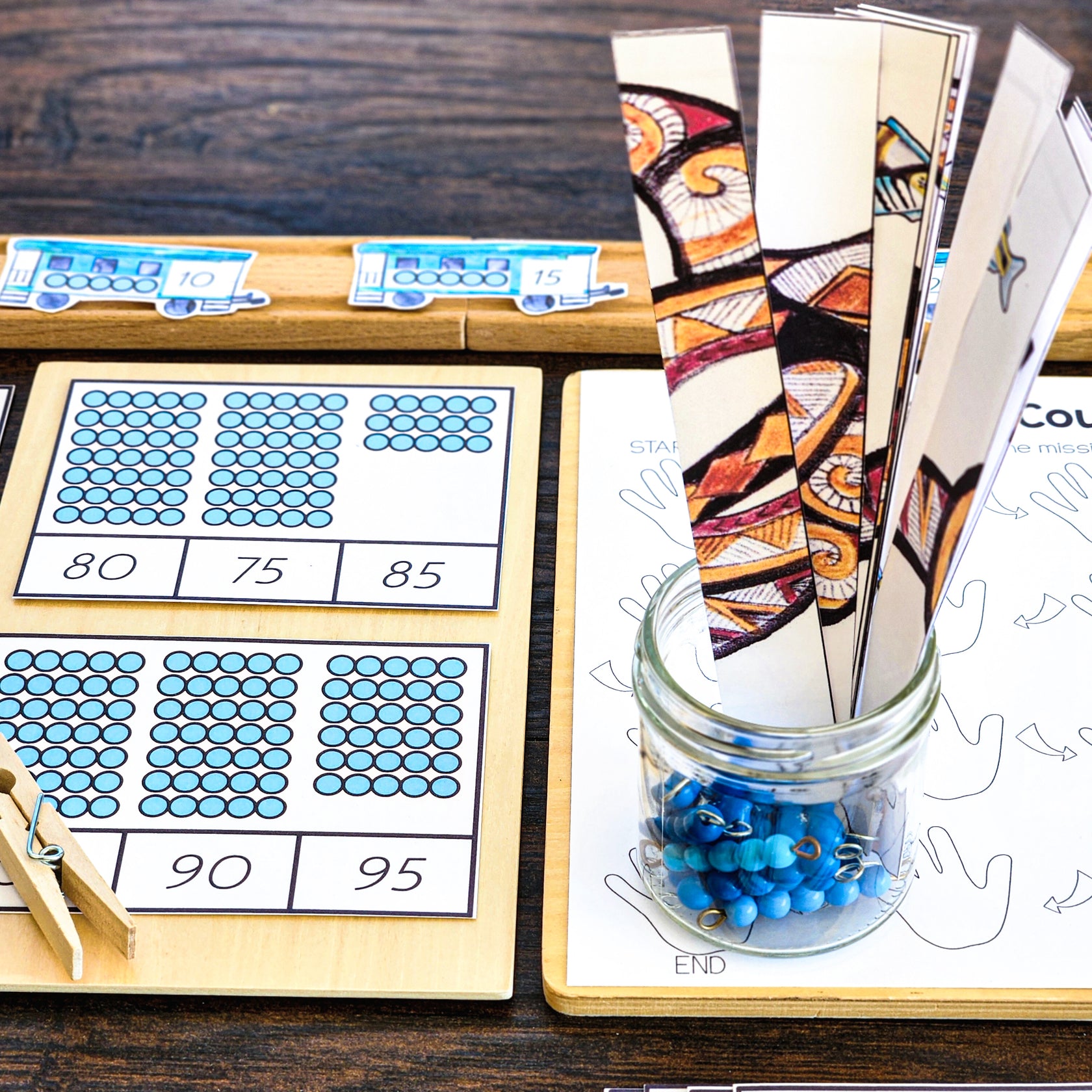 Skip Counting in 5 (Math resource) – montessorikiwi