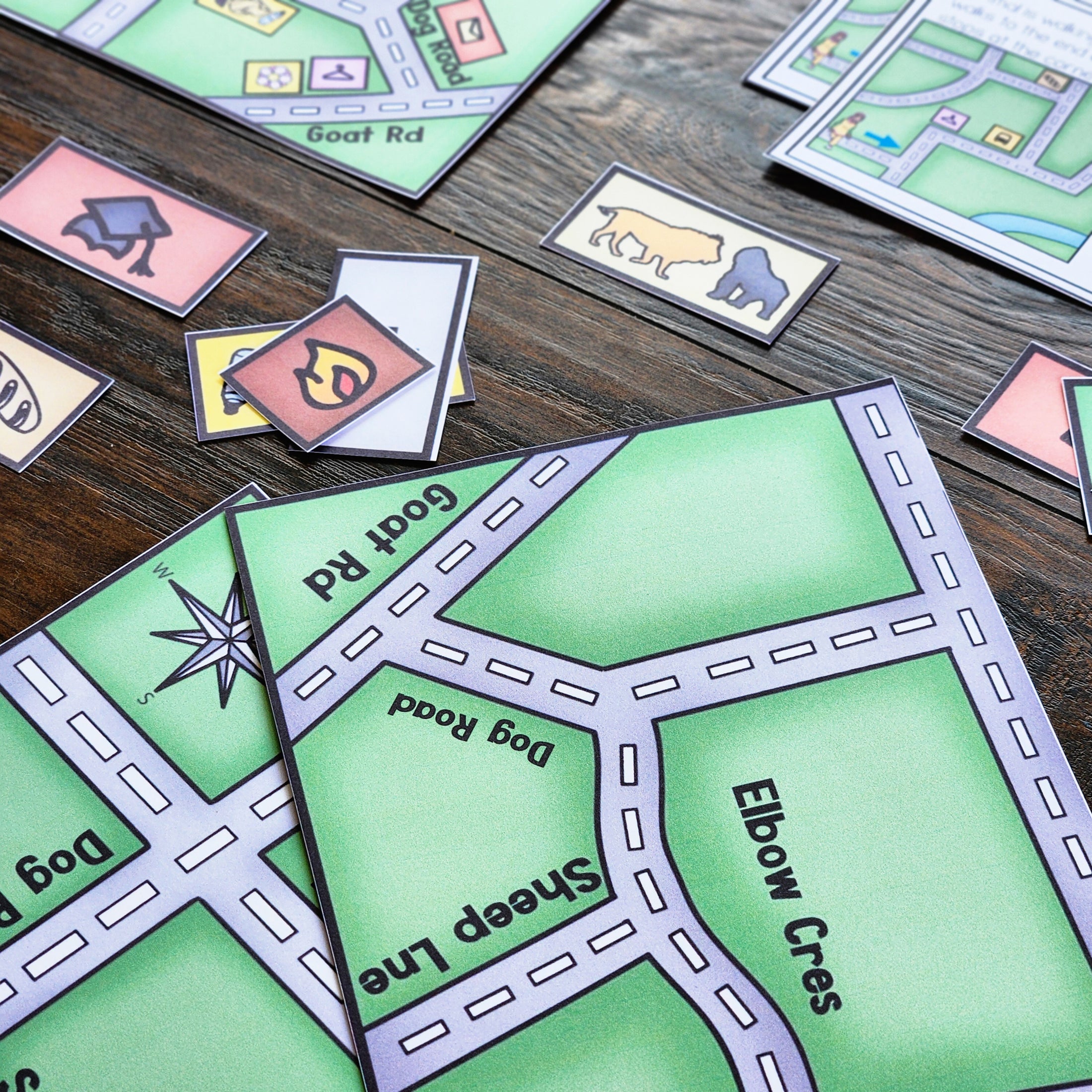 Hands on map reading and following cardinal directions – montessorikiwi