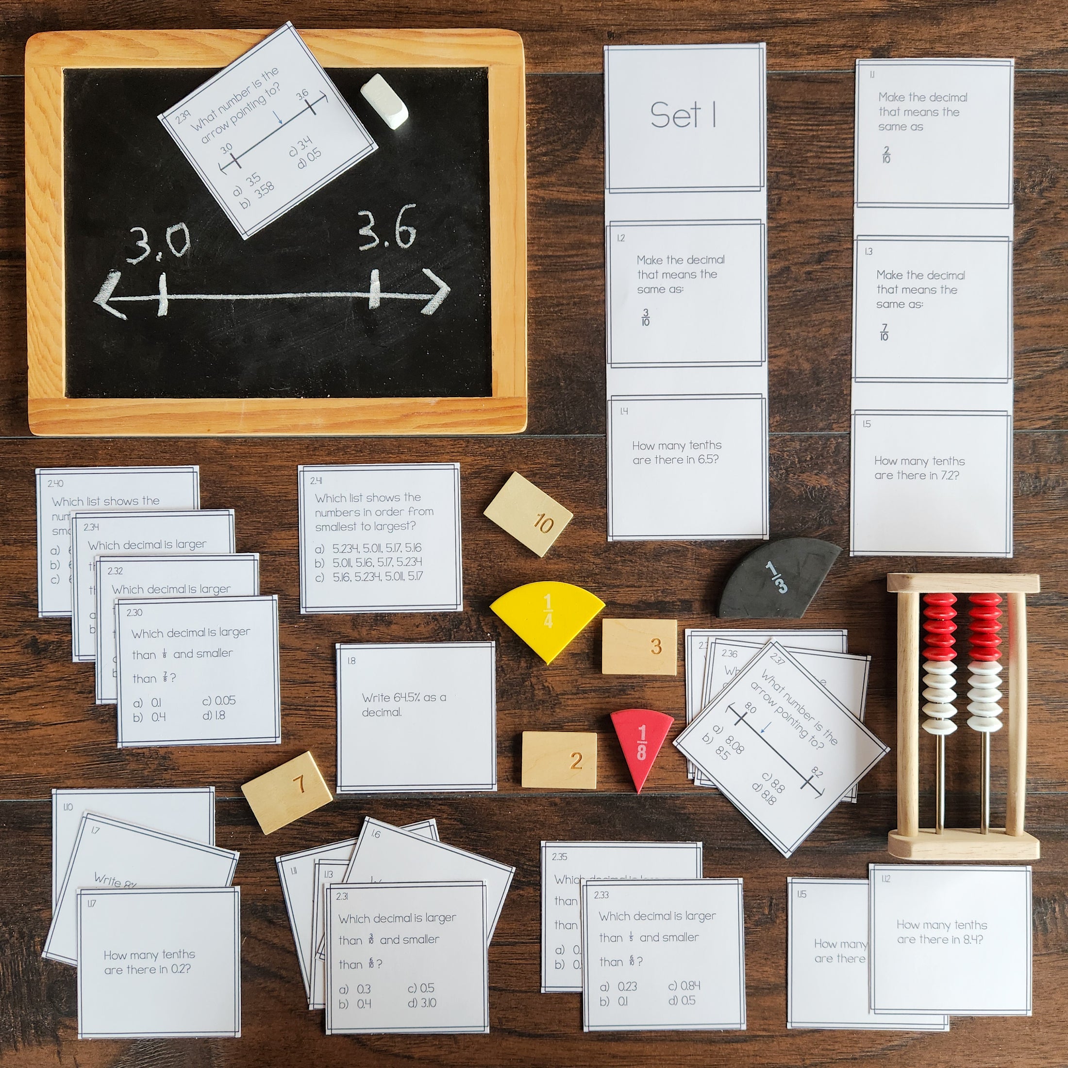 Decimal Task Cards – montessorikiwi