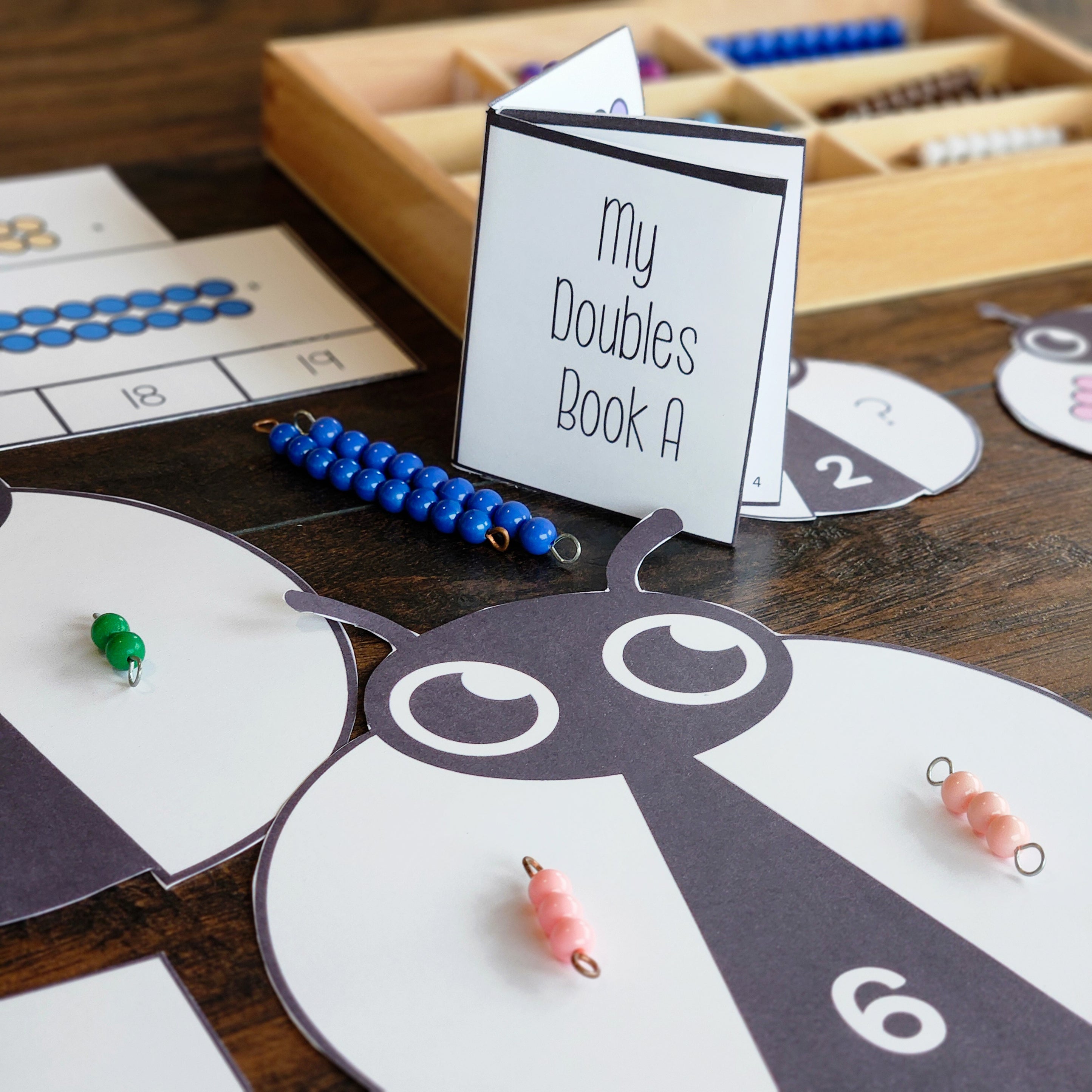 Adding Doubles (colored bead bars) – montessorikiwi