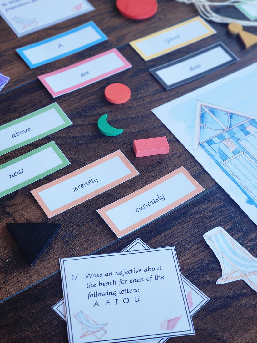 A Day At The Beach Miniature Environment (literacy) – montessorikiwi