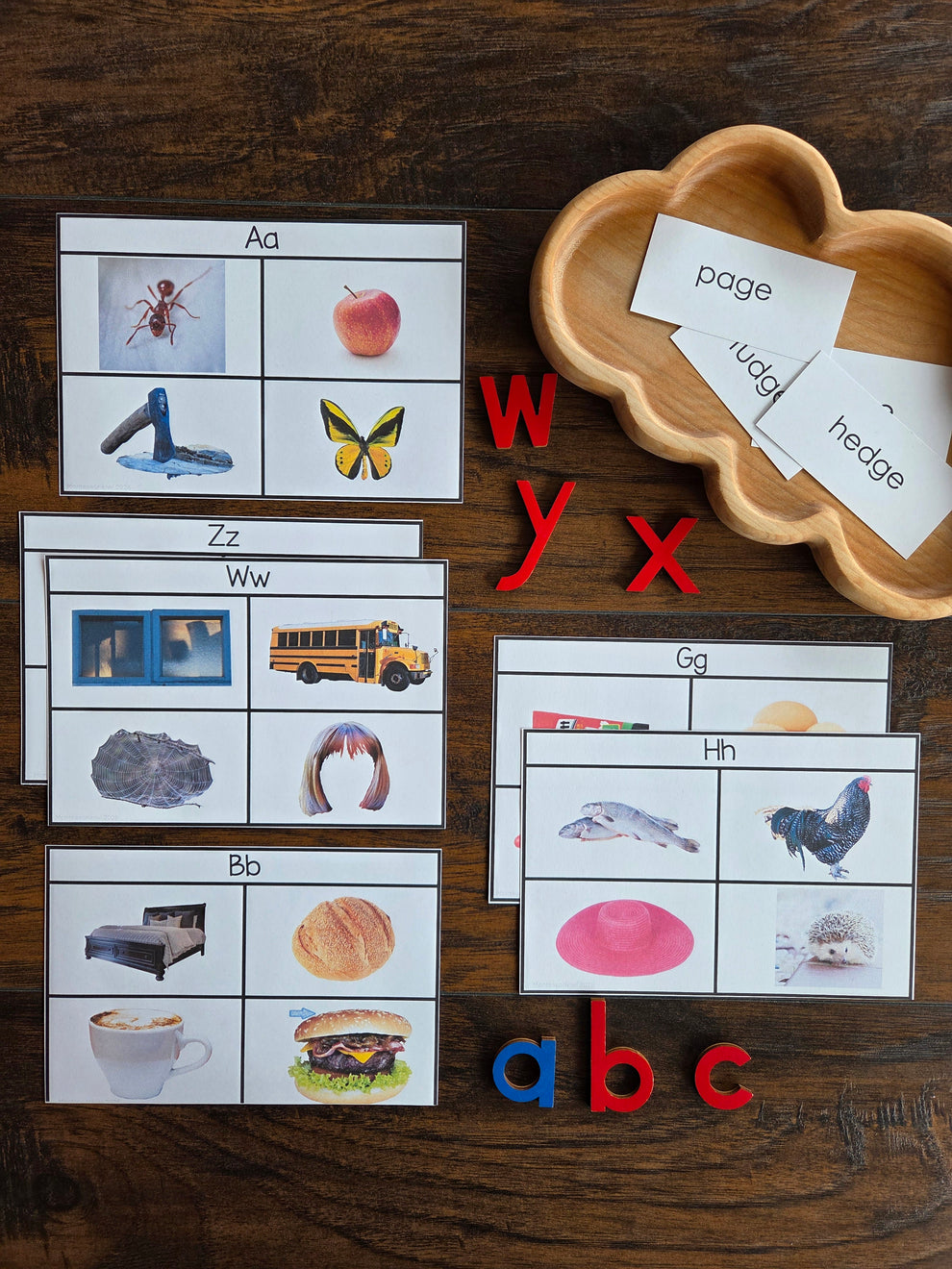 Modern Montessori Reading: Odd One Out initial sound isolation (litera ...