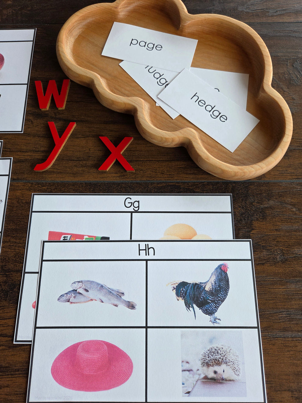 Modern Montessori Reading: Odd One Out initial sound isolation (litera ...