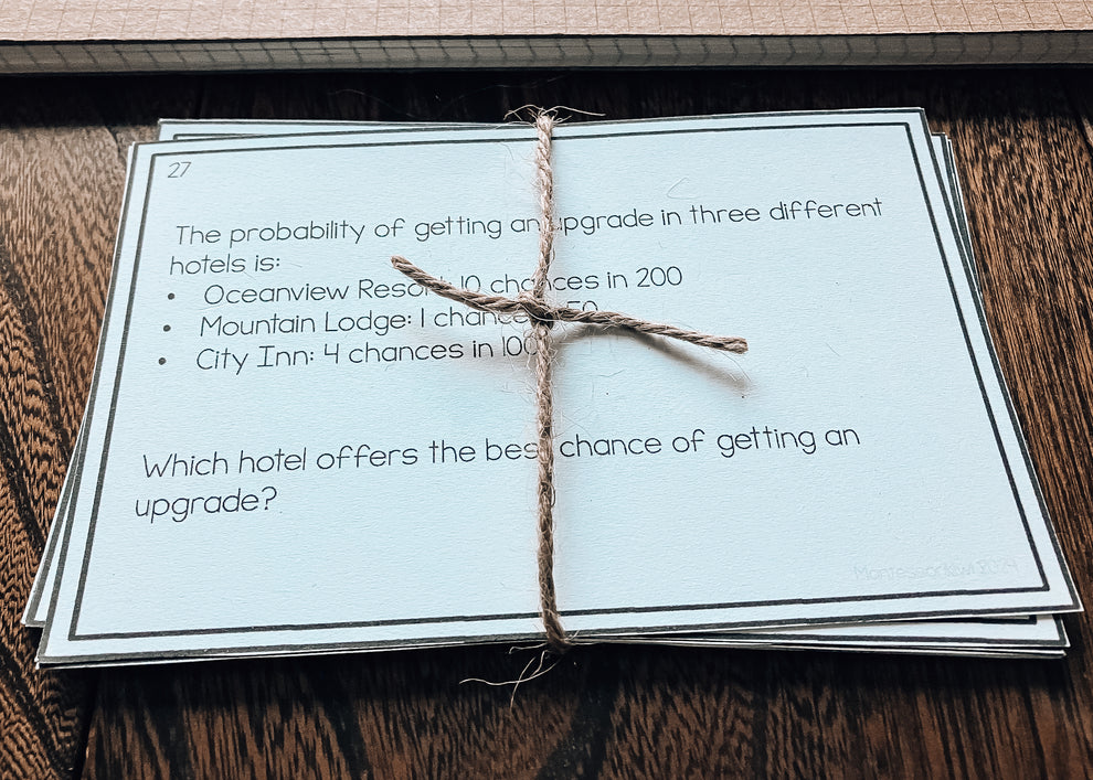Proportions and Ratios Self Correcting Task Cards (Math) – montessorikiwi