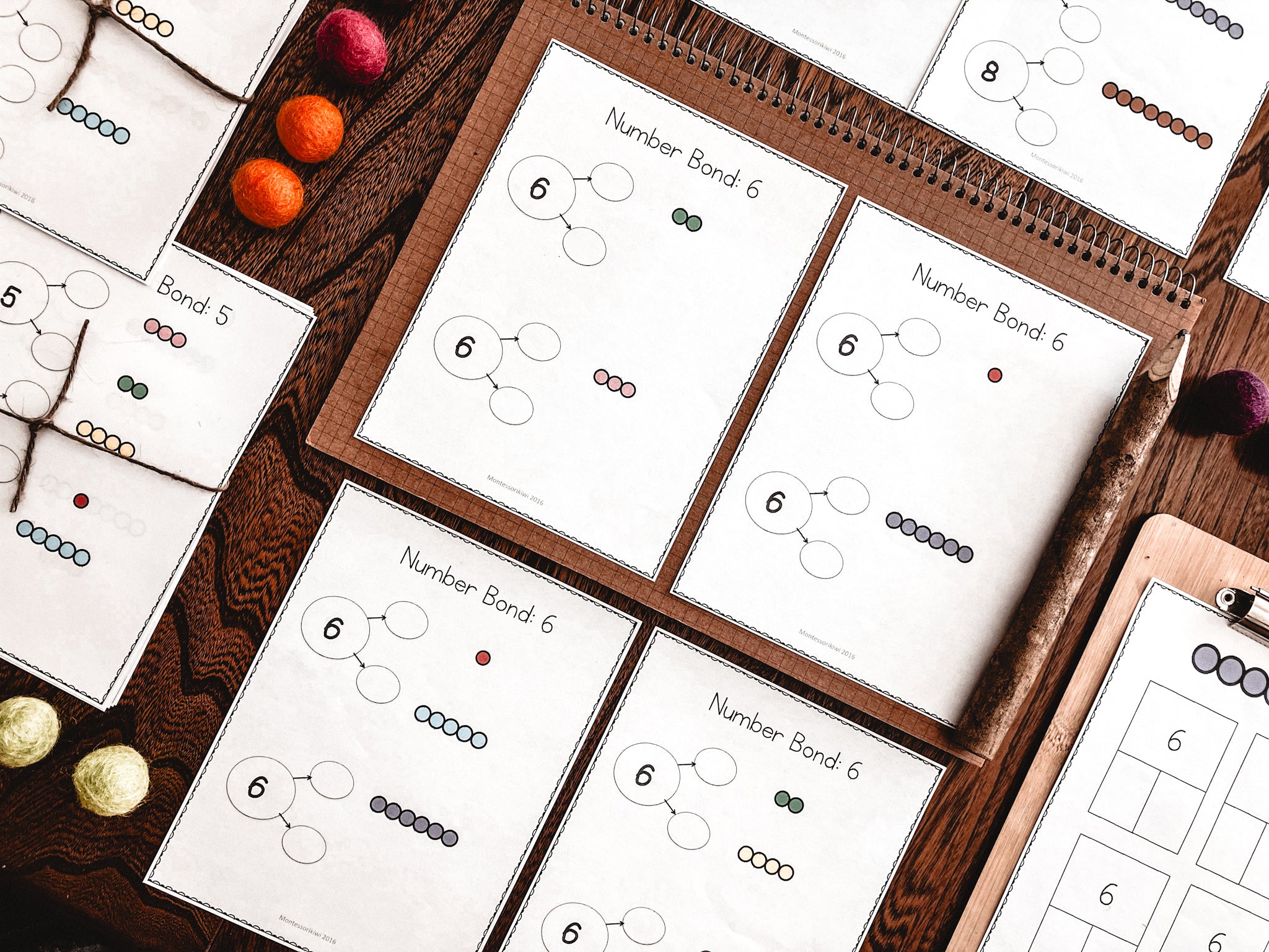 Montessori Number Bonds to 10 – montessorikiwi