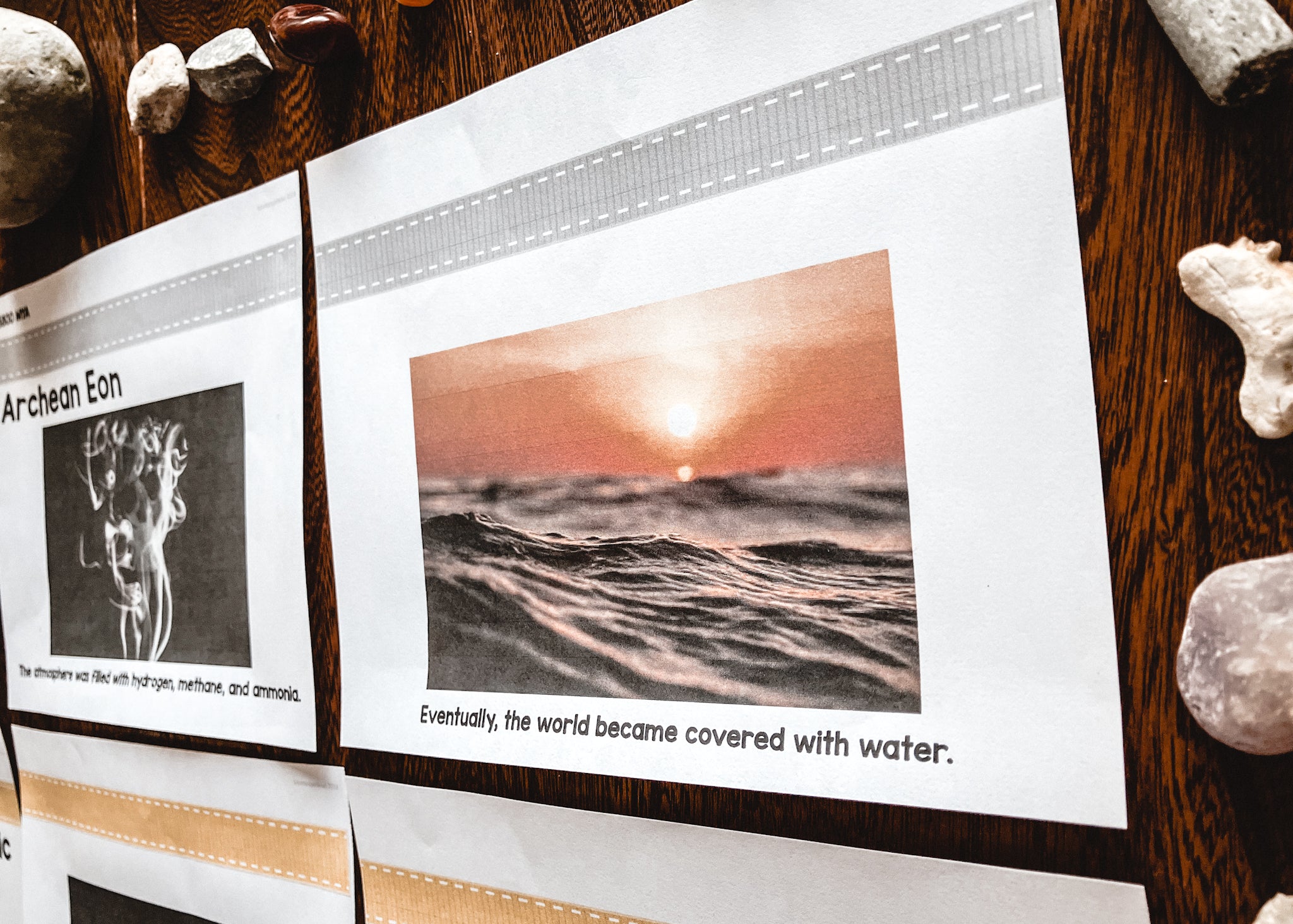 Montessori Clock of Eras timeline of life (cosmic) – montessorikiwi