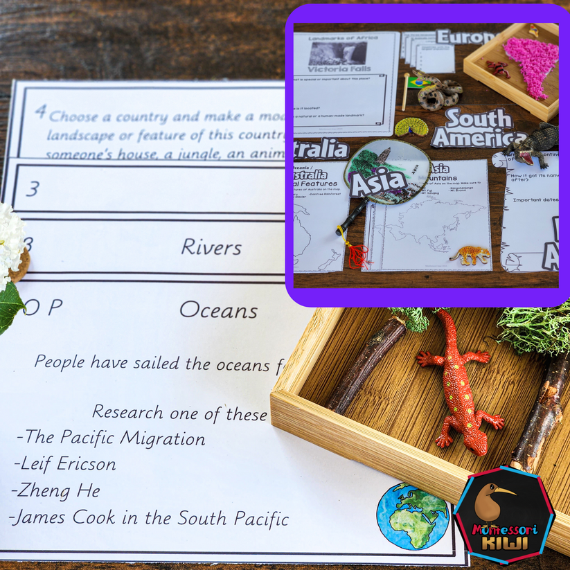 Geography Projects Bundle – montessorikiwi