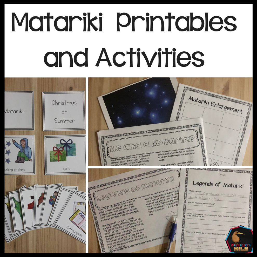 Matariki activities, reading, printables – montessorikiwi