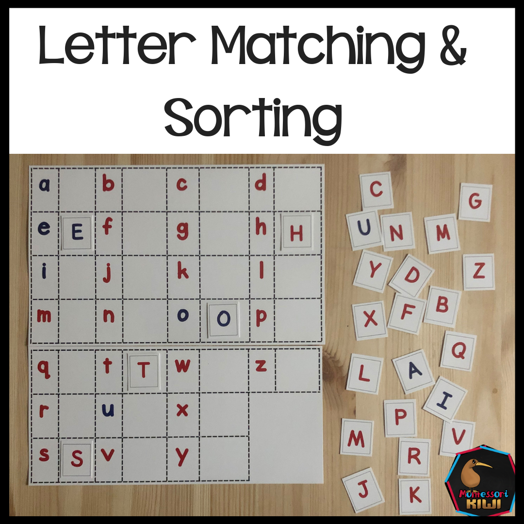 Montessori Alphabet Upper and Lower case letter match up (literacy ...