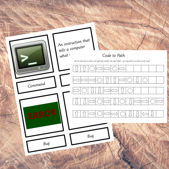 Unplugged coding - ocean themed suitable for Montessori – montessorikiwi