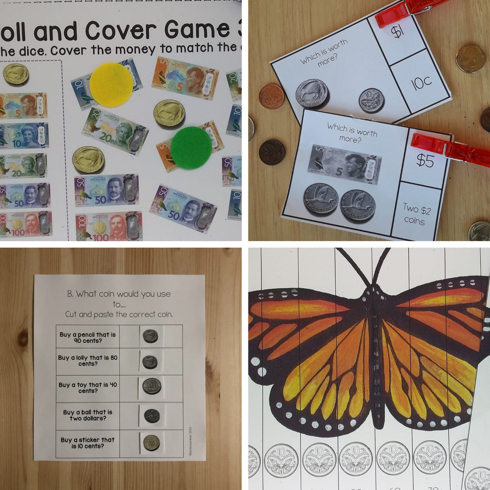 New Zealand Money Bundle Level 1 – montessorikiwi