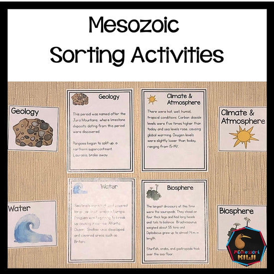 Mesozoic Sorting Activity | Montessori Dinosaur & Prehistoric Life Cla ...