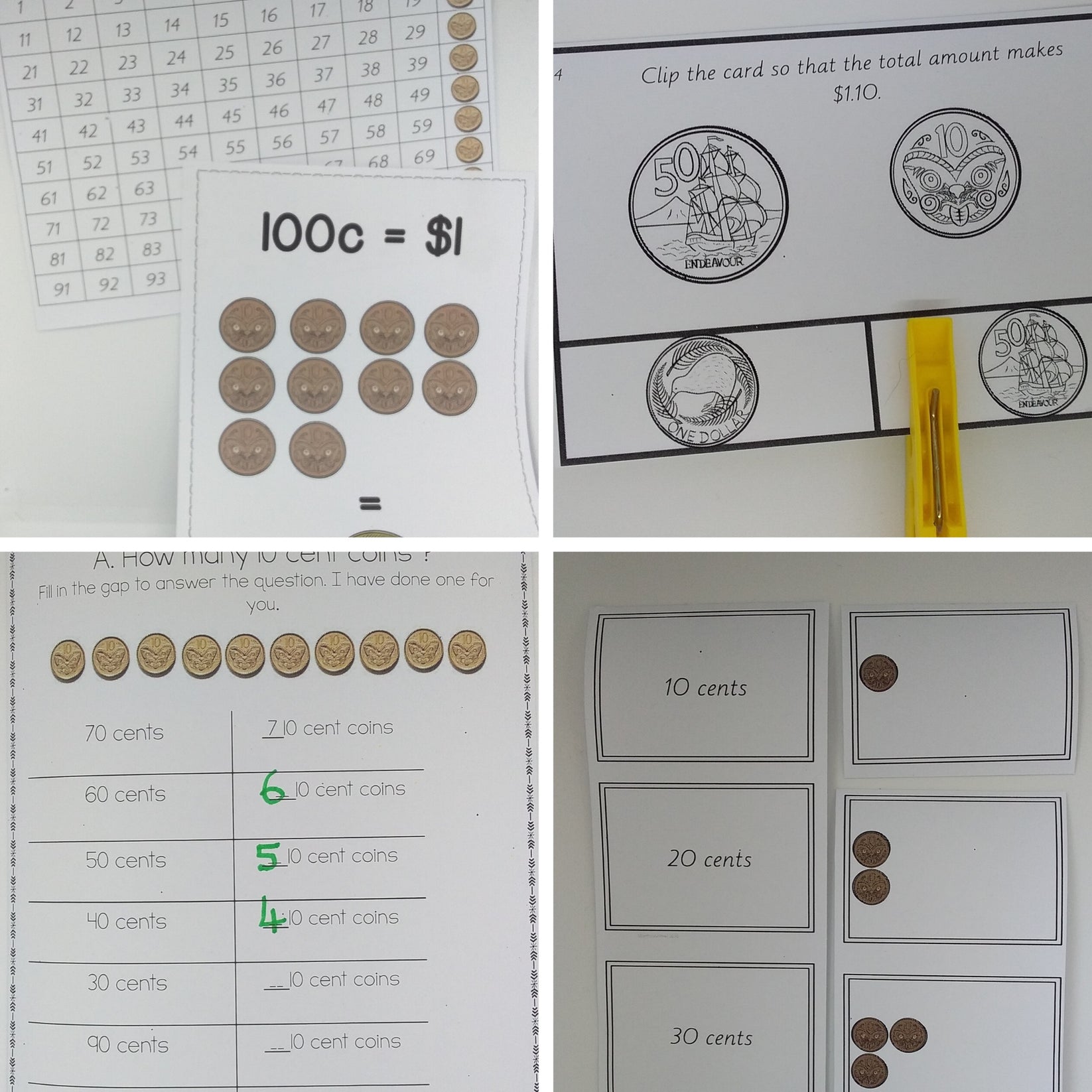 New Zealand Money Bundle Level 1 – montessorikiwi