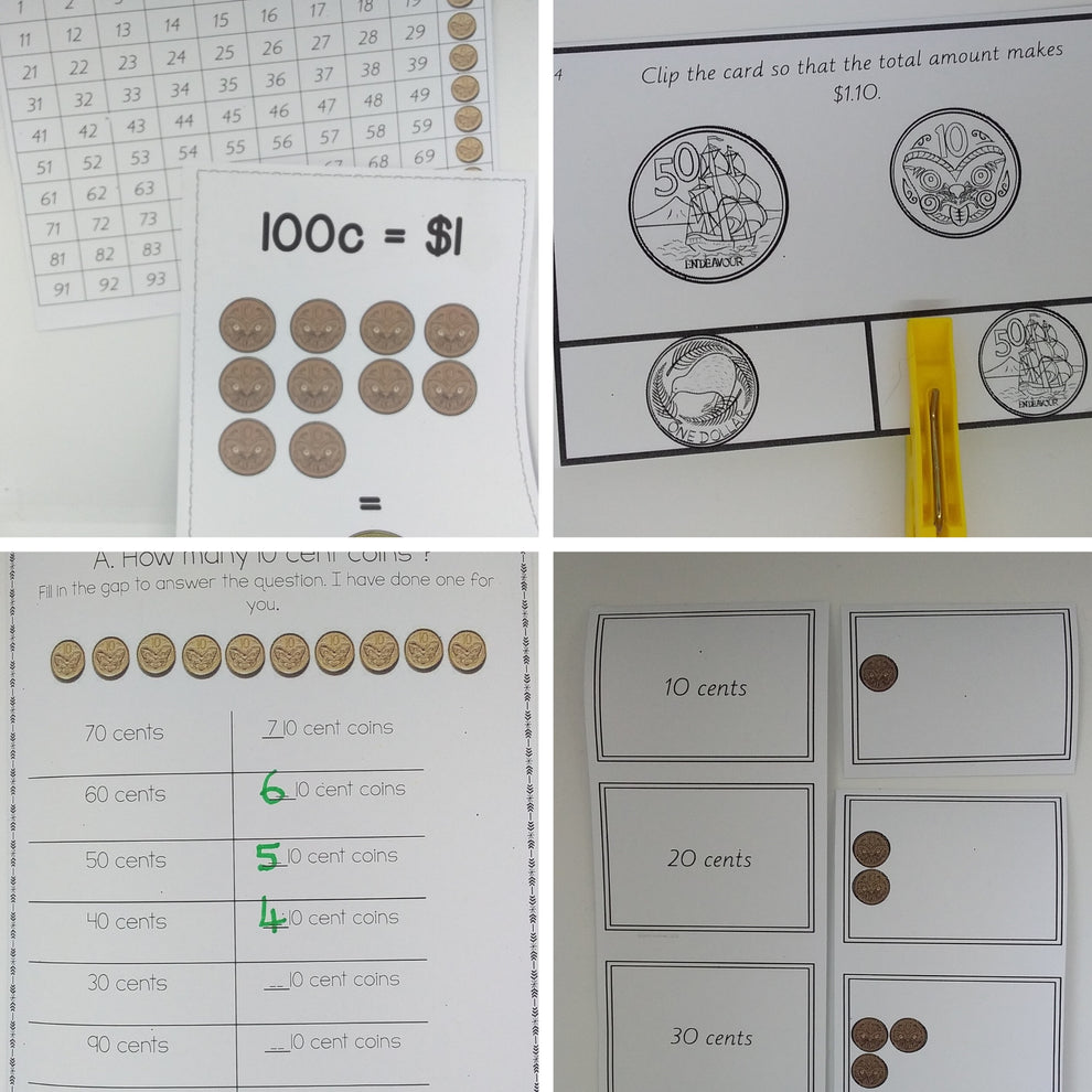 New Zealand Money Bundle Level 1 – montessorikiwi