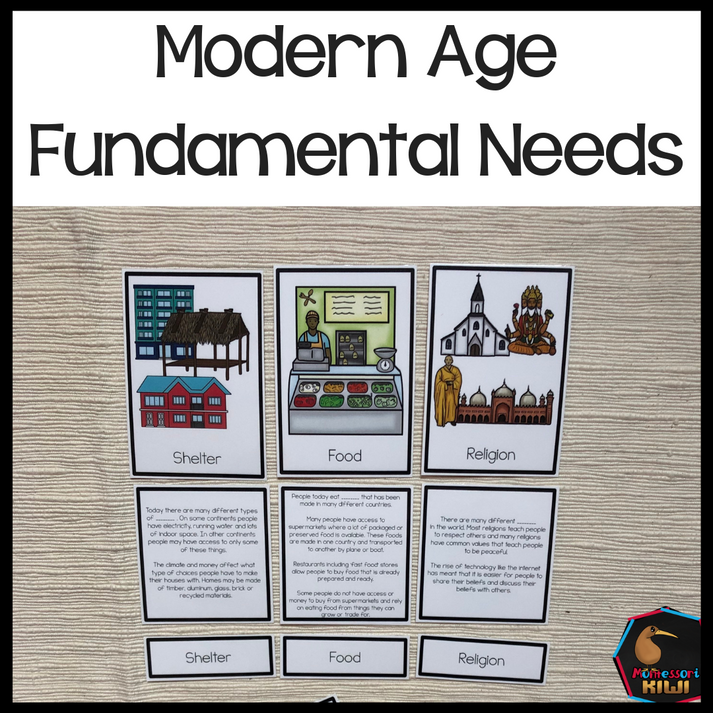 Fundamental Needs Modern Times (cosmic) – montessorikiwi