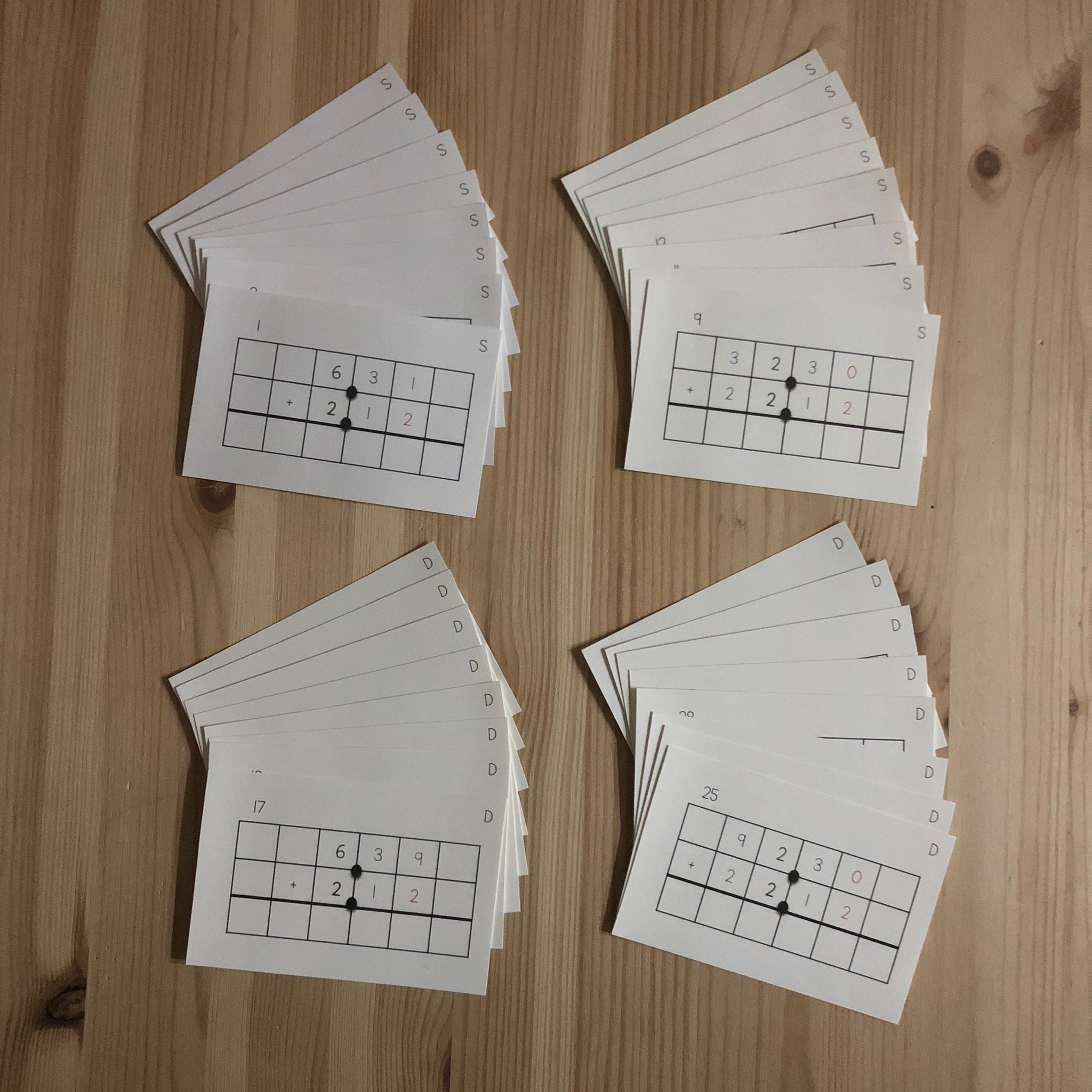 Addition of Decimal Task Cards – montessorikiwi