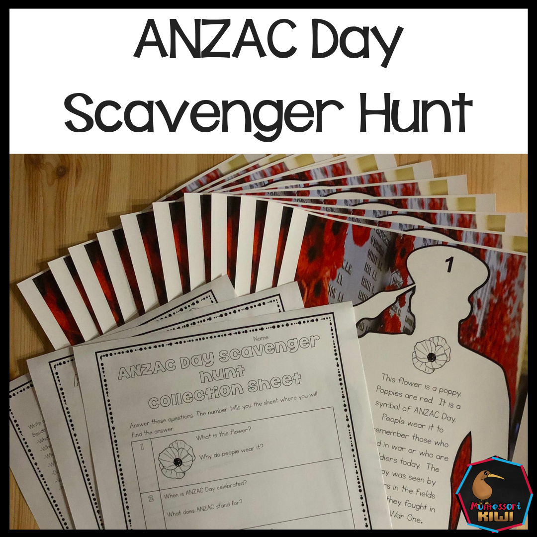 ANZAC Day Scavenger Hunt – montessorikiwi