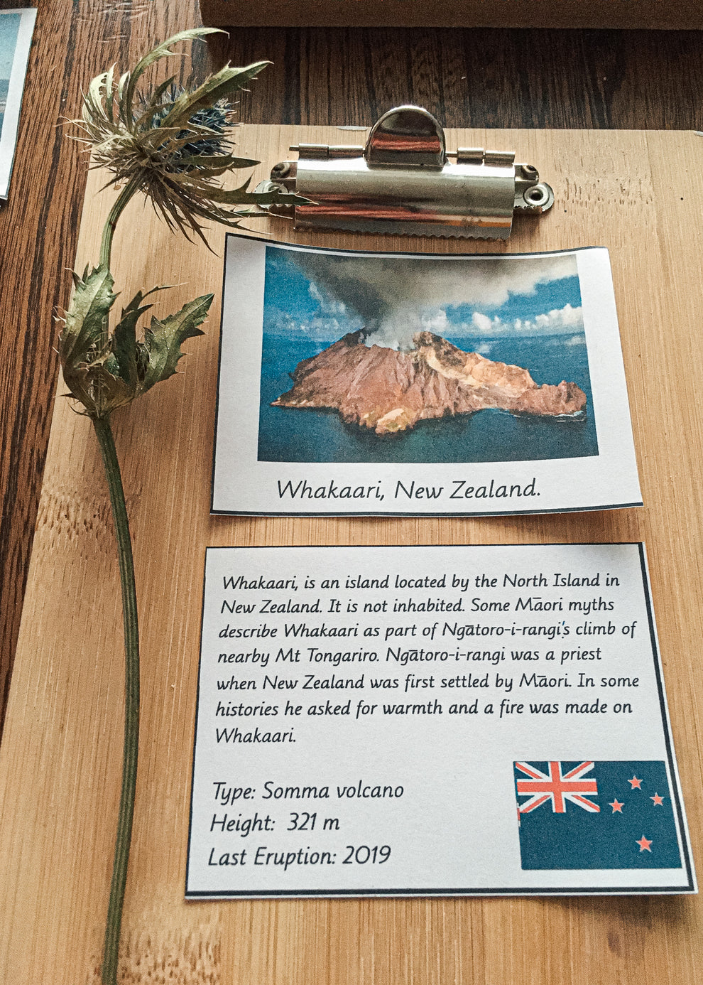 Volcanoes of the World matching cards – montessorikiwi