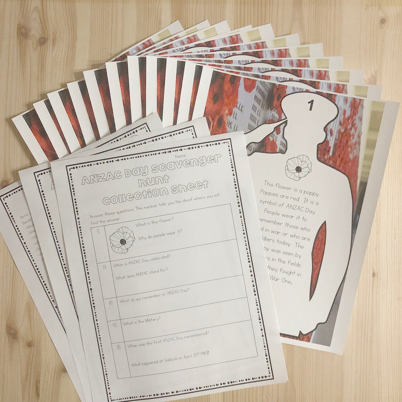 ANZAC Day Scavenger Hunt – montessorikiwi