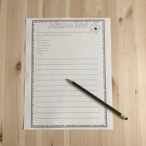 ANZAC Day Scavenger Hunt – montessorikiwi