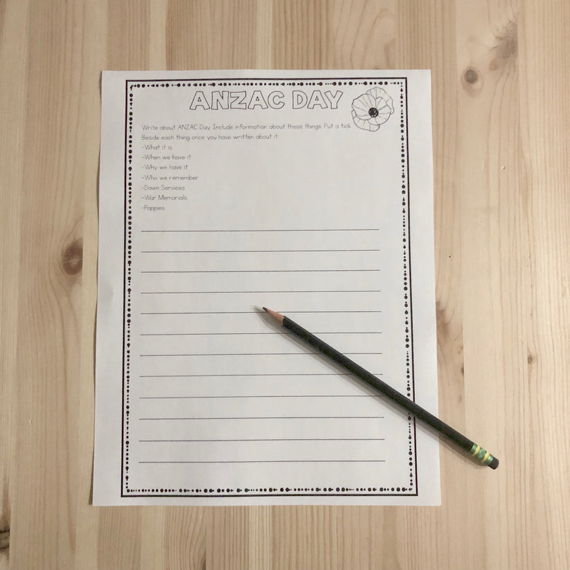 ANZAC Day Scavenger Hunt – montessorikiwi