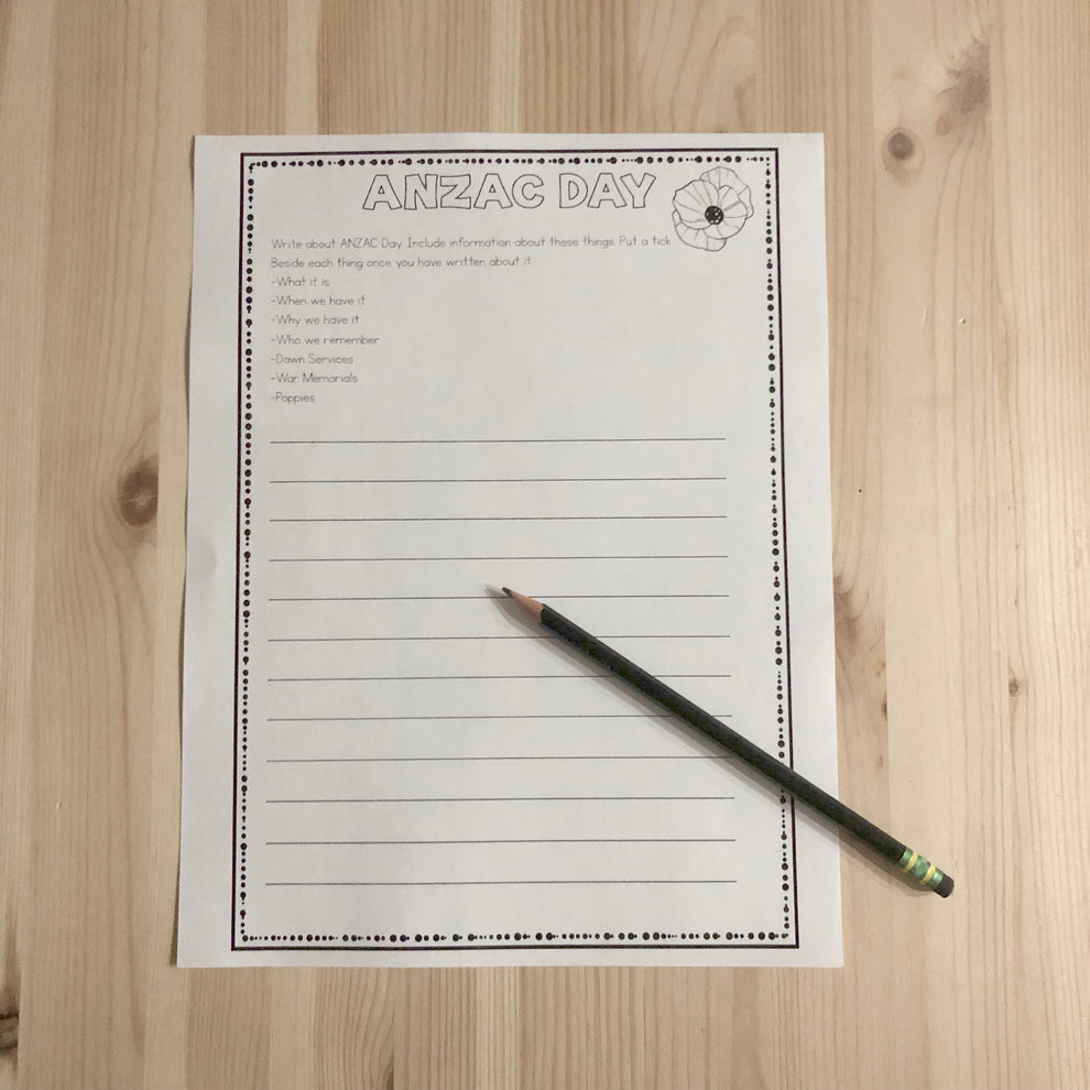 ANZAC Day Scavenger Hunt – montessorikiwi