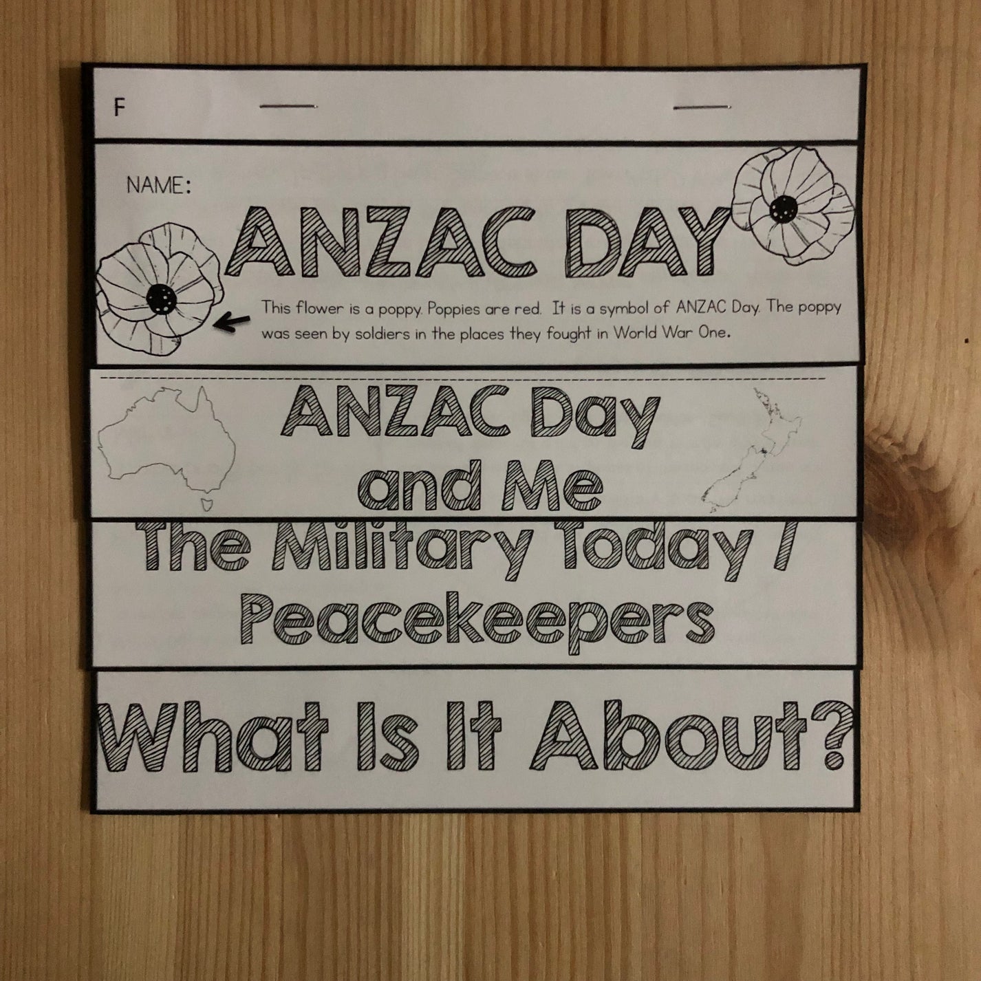 ANZAC Day Flipbook – montessorikiwi
