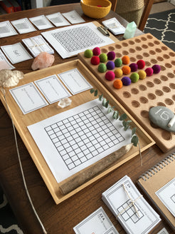 Montessori math: hundreds board 100 board task cards Bundle ...