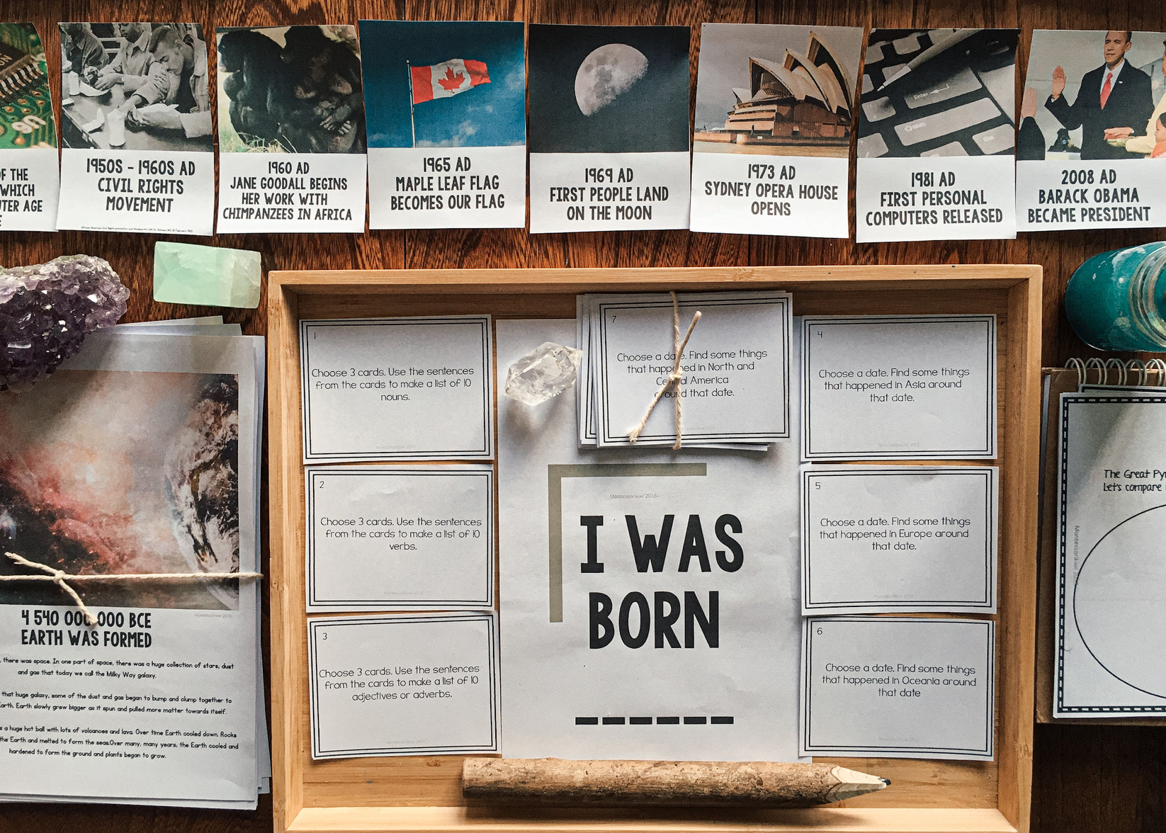 History Timeline cards BCE CE + BC AD (cosmic) (history) – montessorikiwi