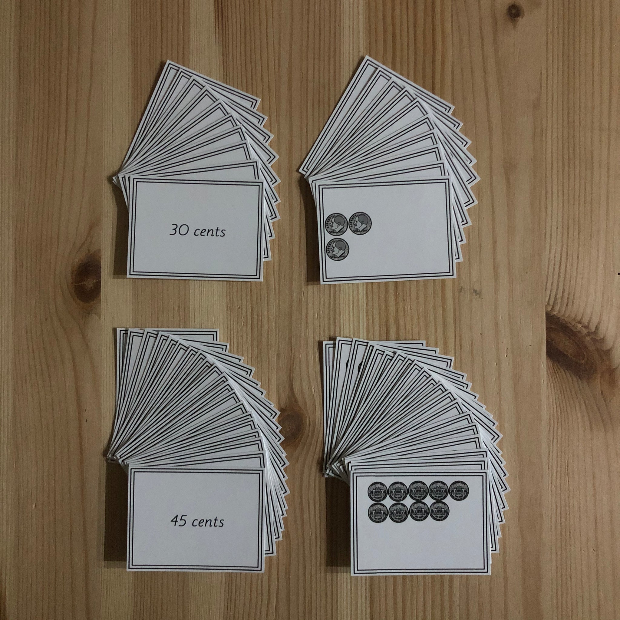 US Money Skip Counting Matching Cards – montessorikiwi