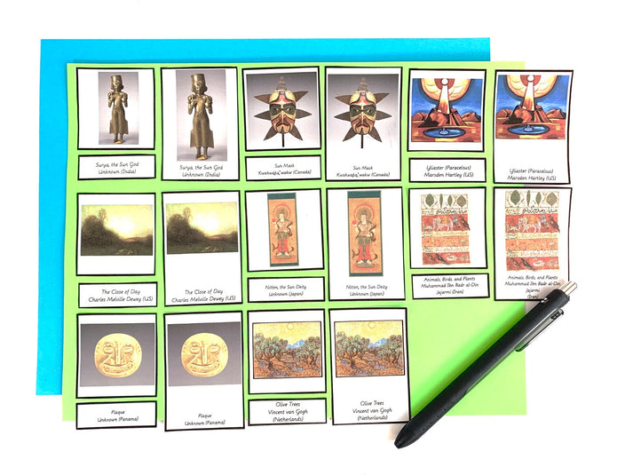 Montessori Geographic Impressionistic Charts - Sun (cosmic ...